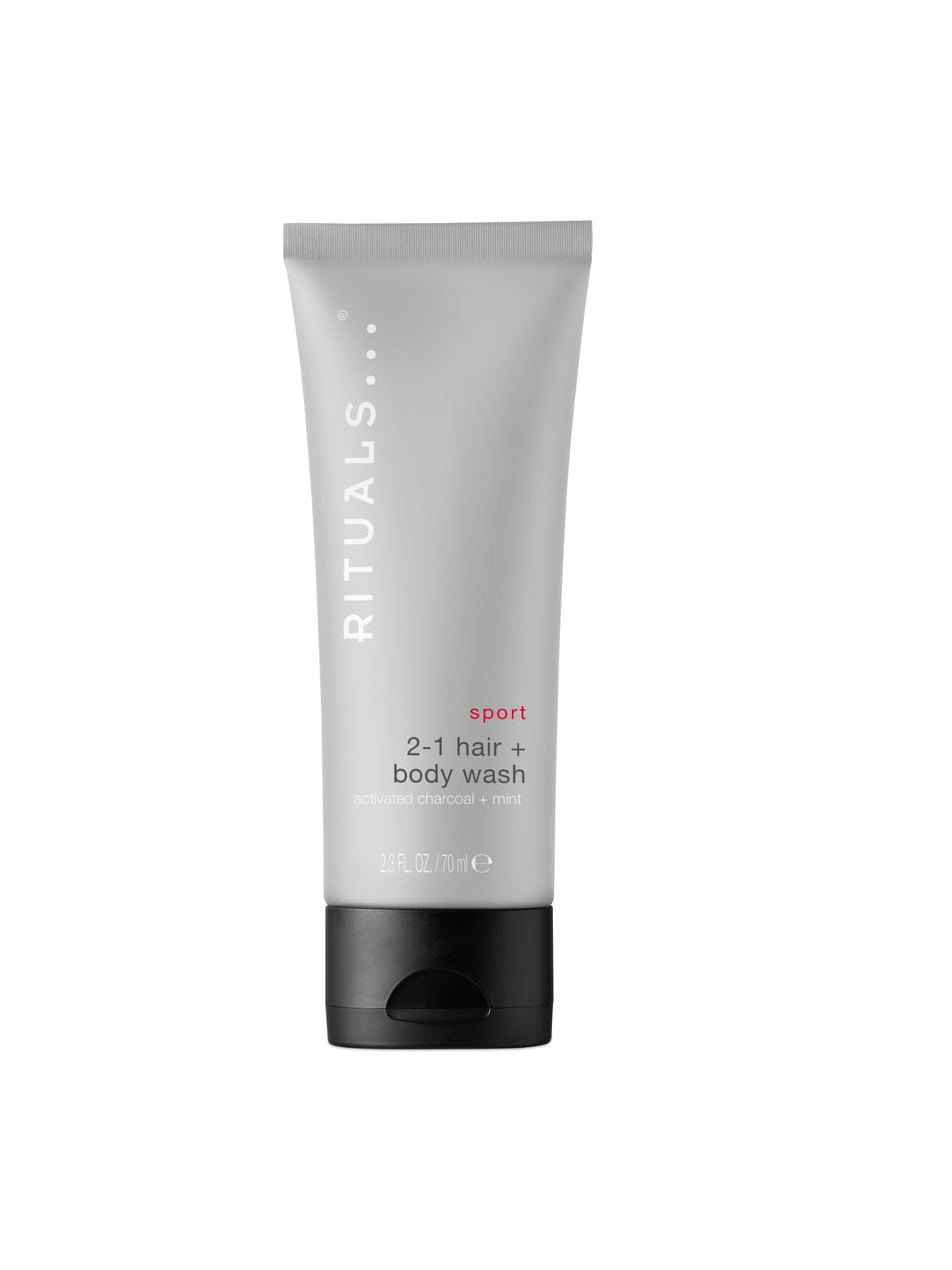 Гель для душа и волос Rituals Sport 2-in-1 Shower Gel, активированный уголь и мята, 70 мл