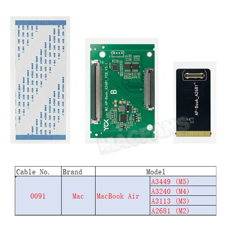 ЖК-дисплей M3, тестер для Macbook, iPad, Samsung, Huawei Mate Pad, сенсорный экран, тестирование изображения, инструмент для воспроизведения, ремонта