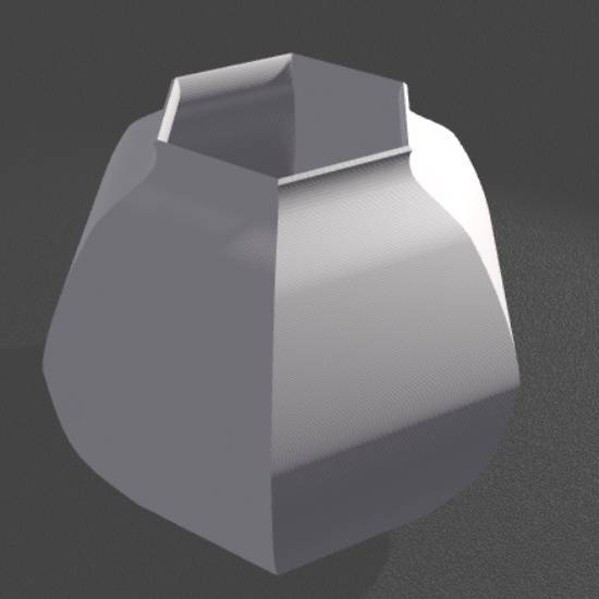 Ваза декоративная дизайнерская, 3D-печать, 3DOPRU арт. VASE-CC-b28252495933