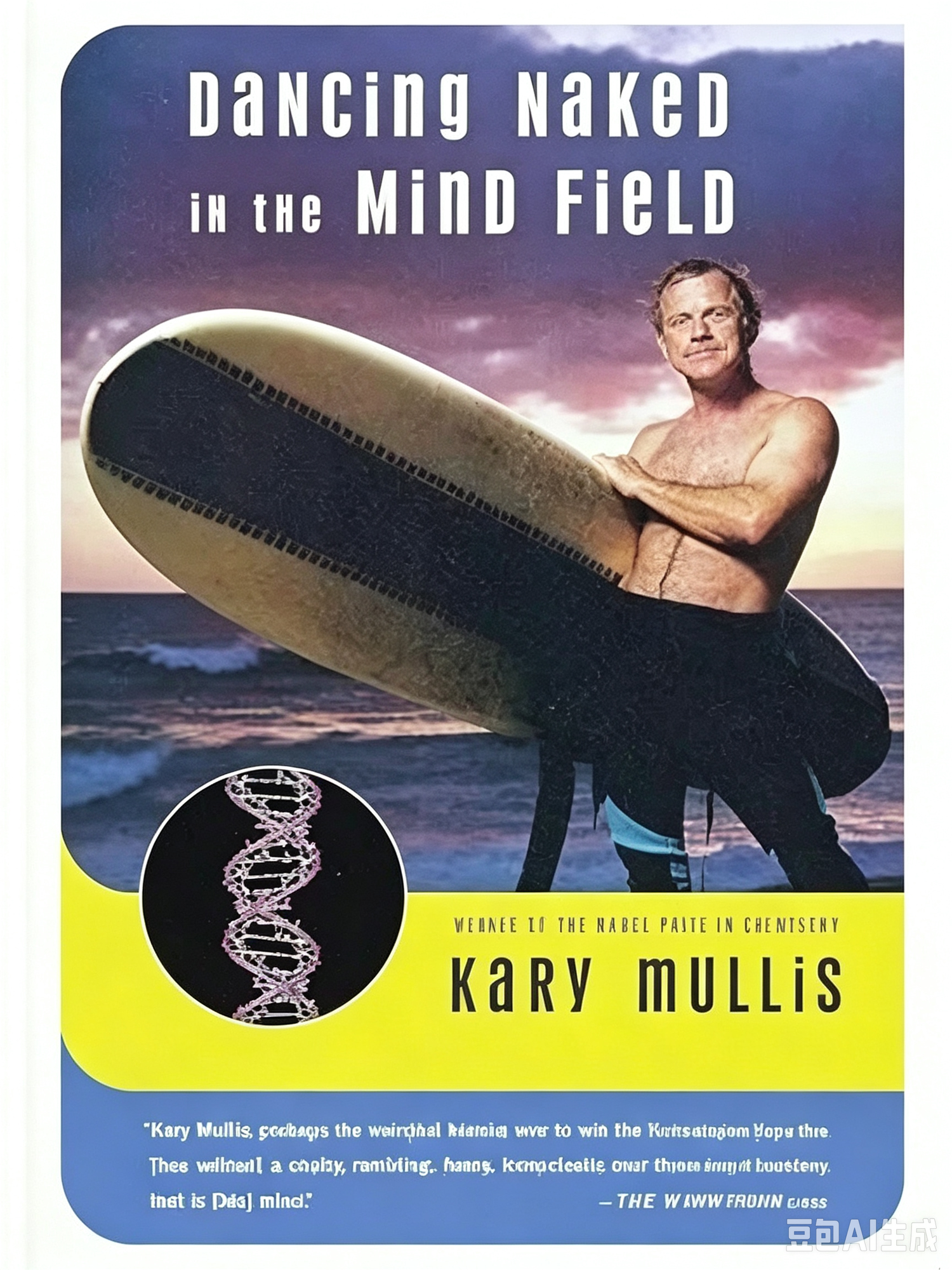 Книга Кэри Мюллиса «Танцы на поле разума» (Dancing Naked in the Mind Field), мягкая обложка, 240 страниц, английский язы