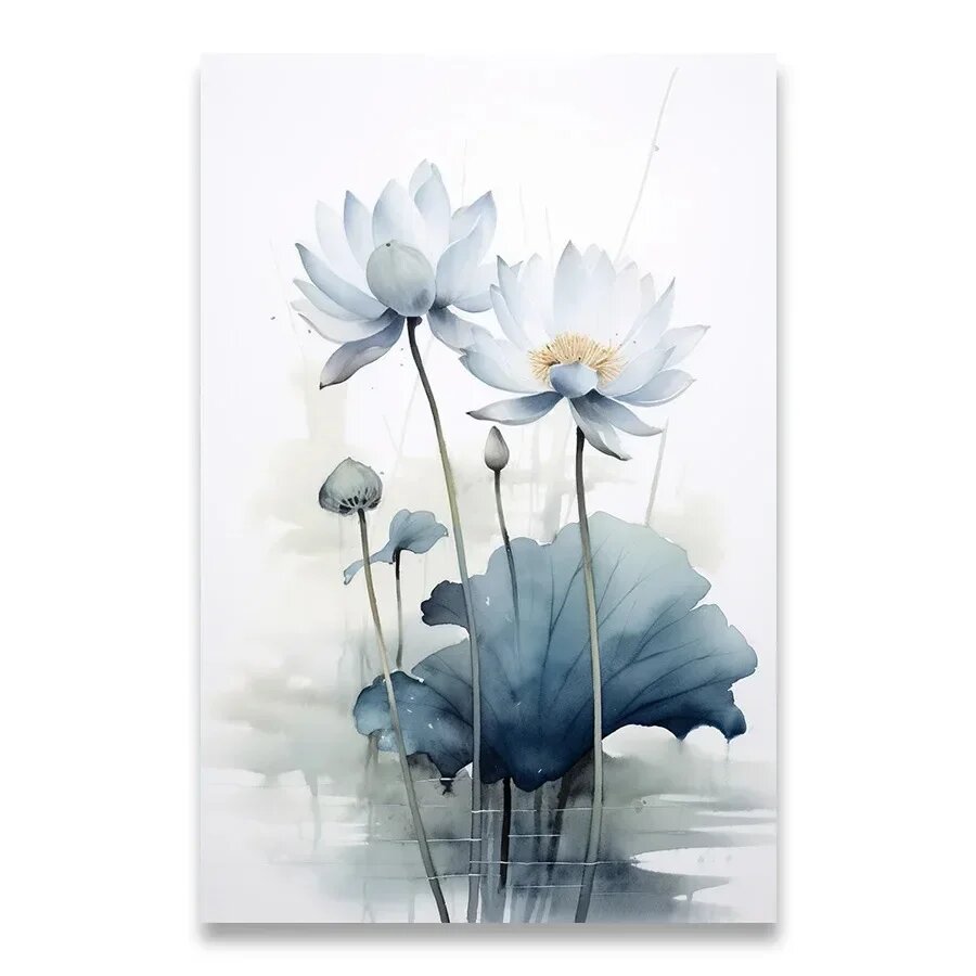 Минималистичный абстрактный настенный принт на холсте 6, 40x60cm Unframed