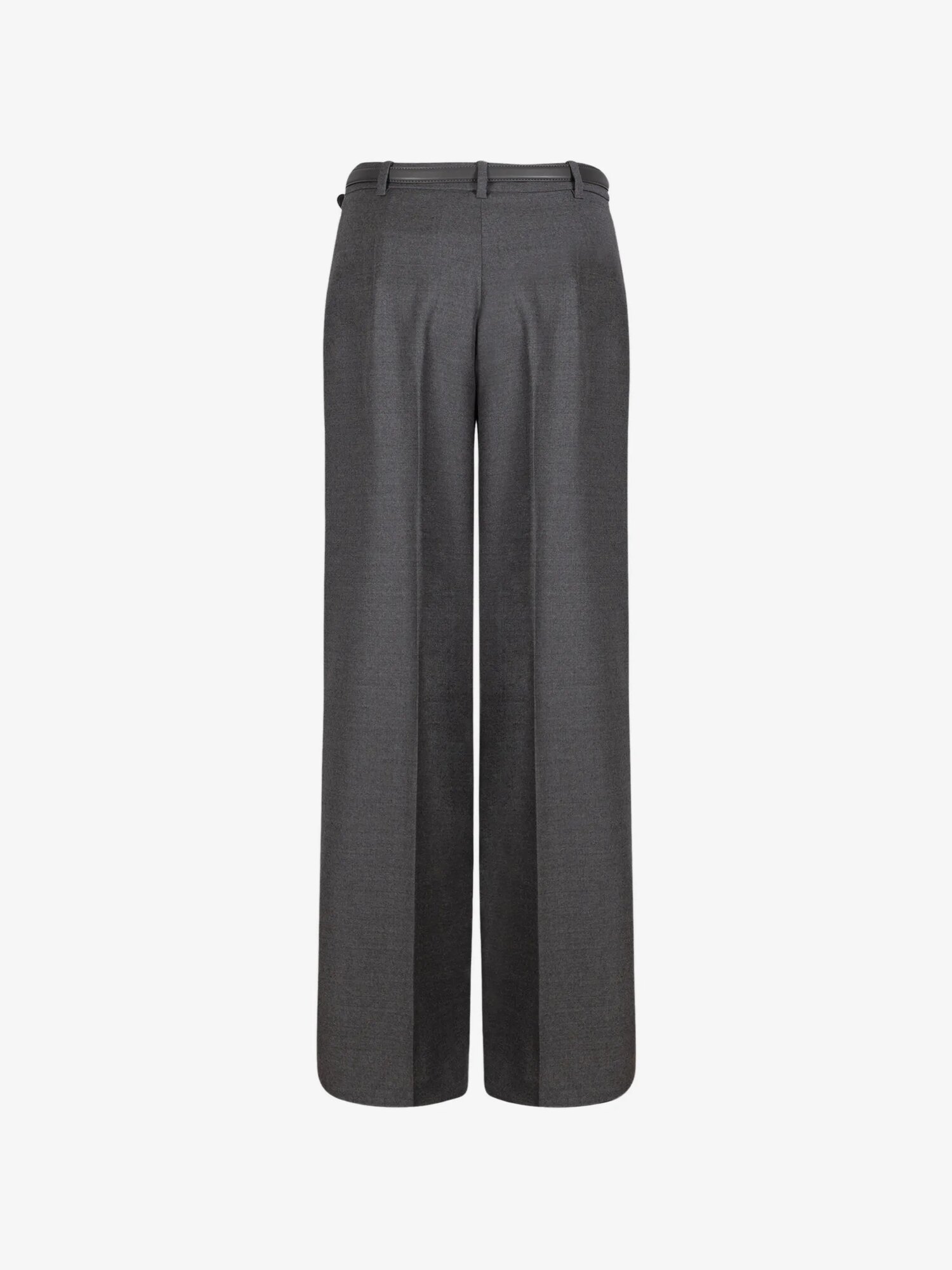 Брюки Max Mara Belted pleated trousers, размер 42, серый — фото 1
