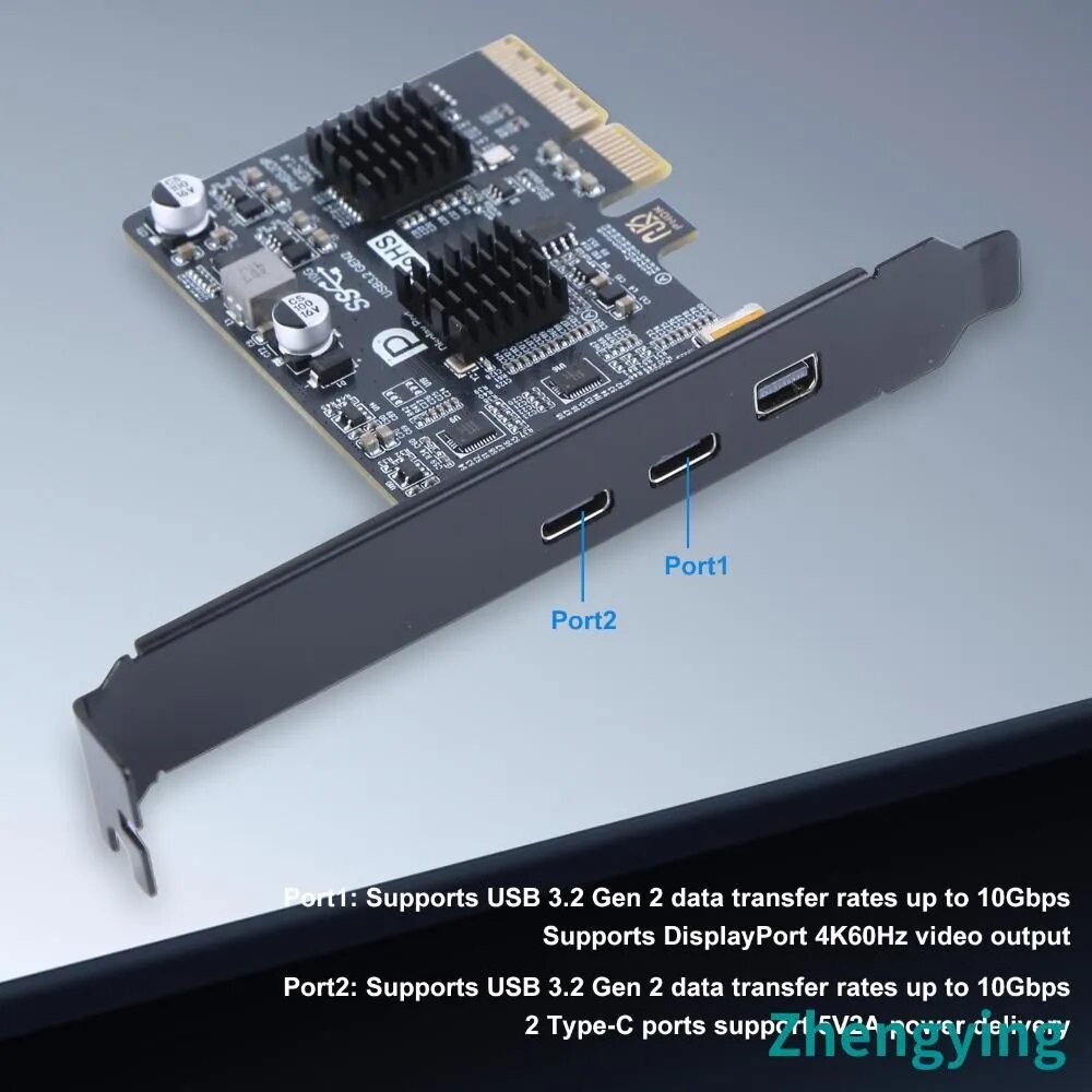 Кабель для компьютерной периферии Mini DisplayPort/USB Type-C, 0.8 м, черный