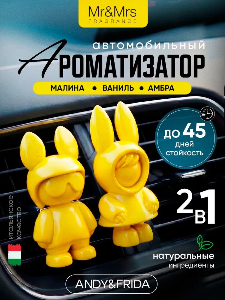 Ароматизатор автомобильный на дефлектор ANDY&FRIDA