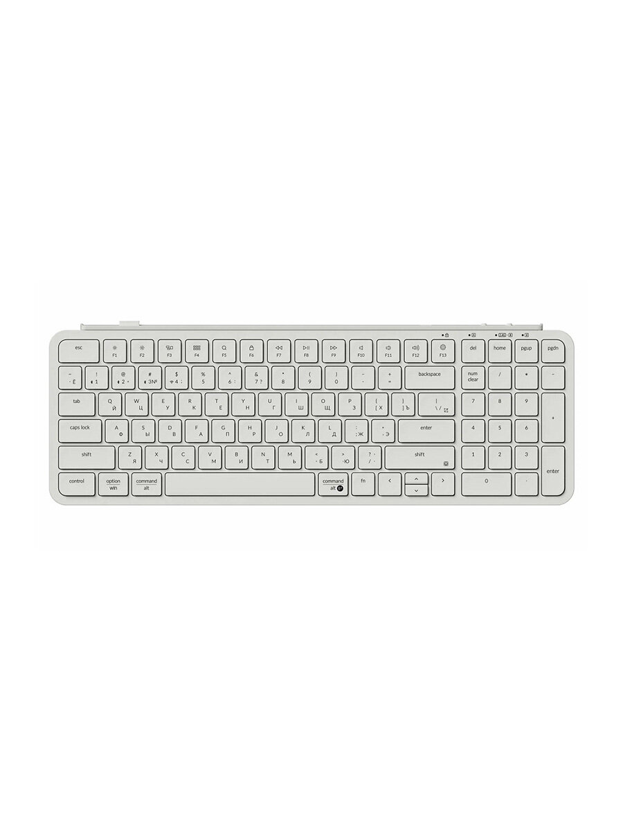 Клавиатура Keychron B2 Pro Ultra-Slim Wireless Ivory White