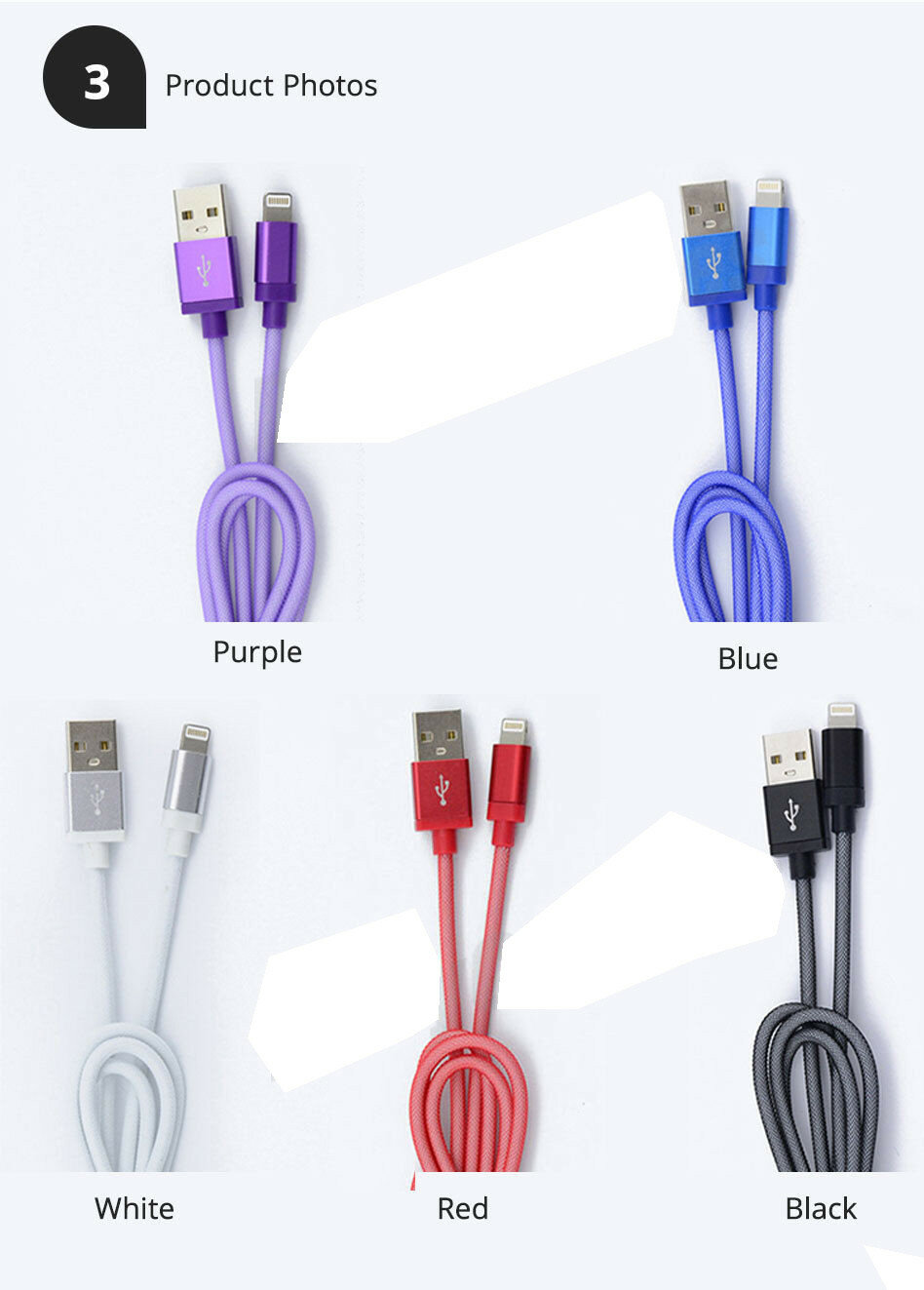 Ios iphone для синхронизации кабель lighting usb тканевый черный белый размер 1
