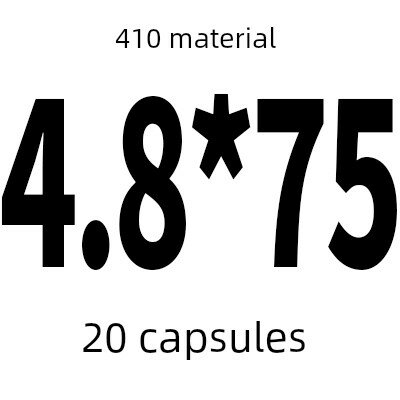 Нержавеющая сталь 410 М4.8 х 75 мм Самосверлящие крестообразные шурупы, 20 шт. в упаковке для промышленных креплений