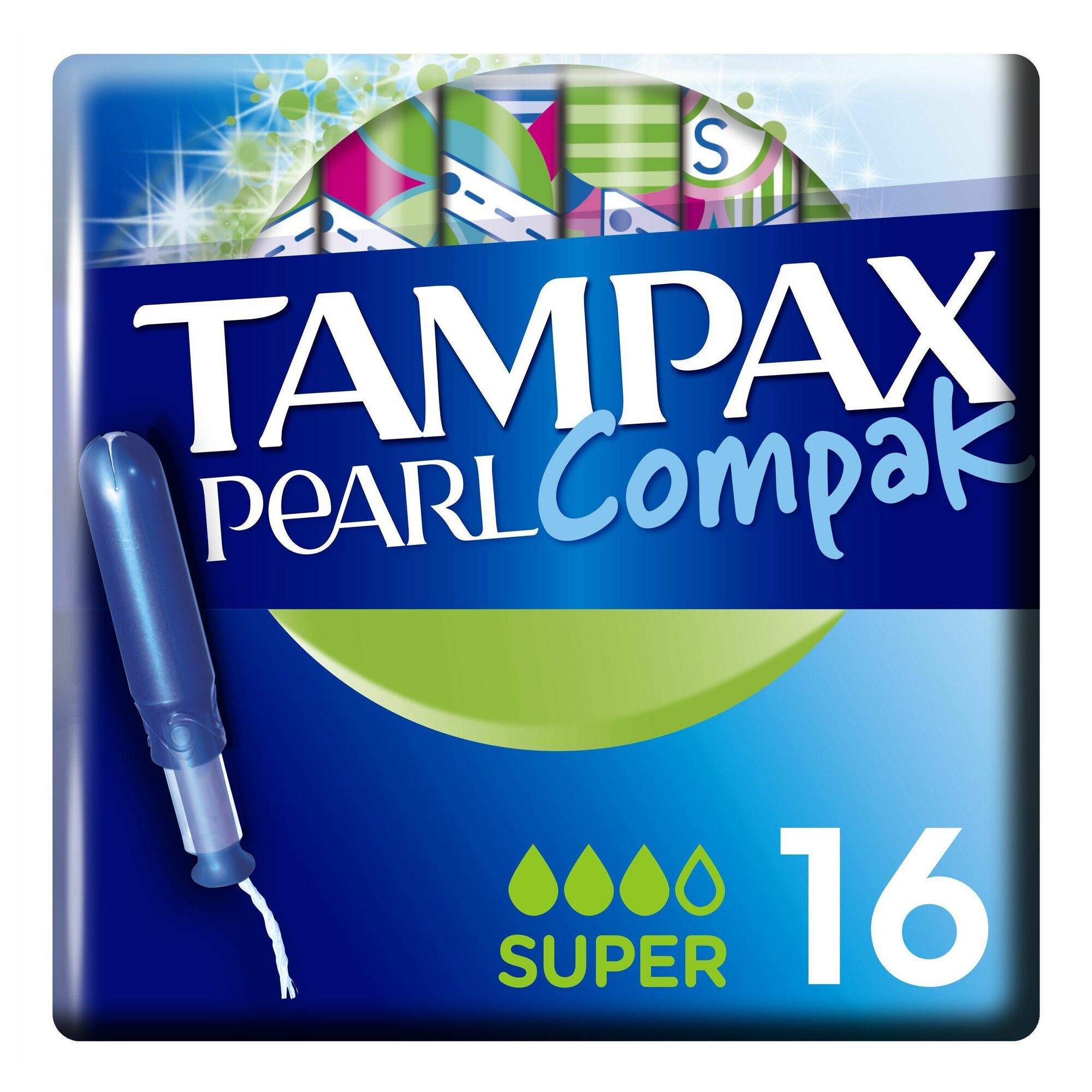 Тампоны Tampax Compak Pearl Super Duo с аппликатором 16 шт