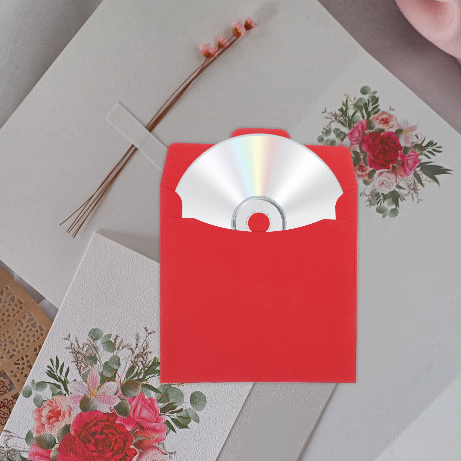 20 Штук Бумажные Чехлы Для Cd Dvd Обложки Из Картона Для Хранения Медиа 12 50X12 50X0 05Cm