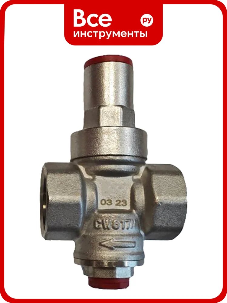 Редуктор давления ROMMER RVS-0010-000020 PN16 вн/вн 3/4 с выходом под манометр RG00921SM0BLRL