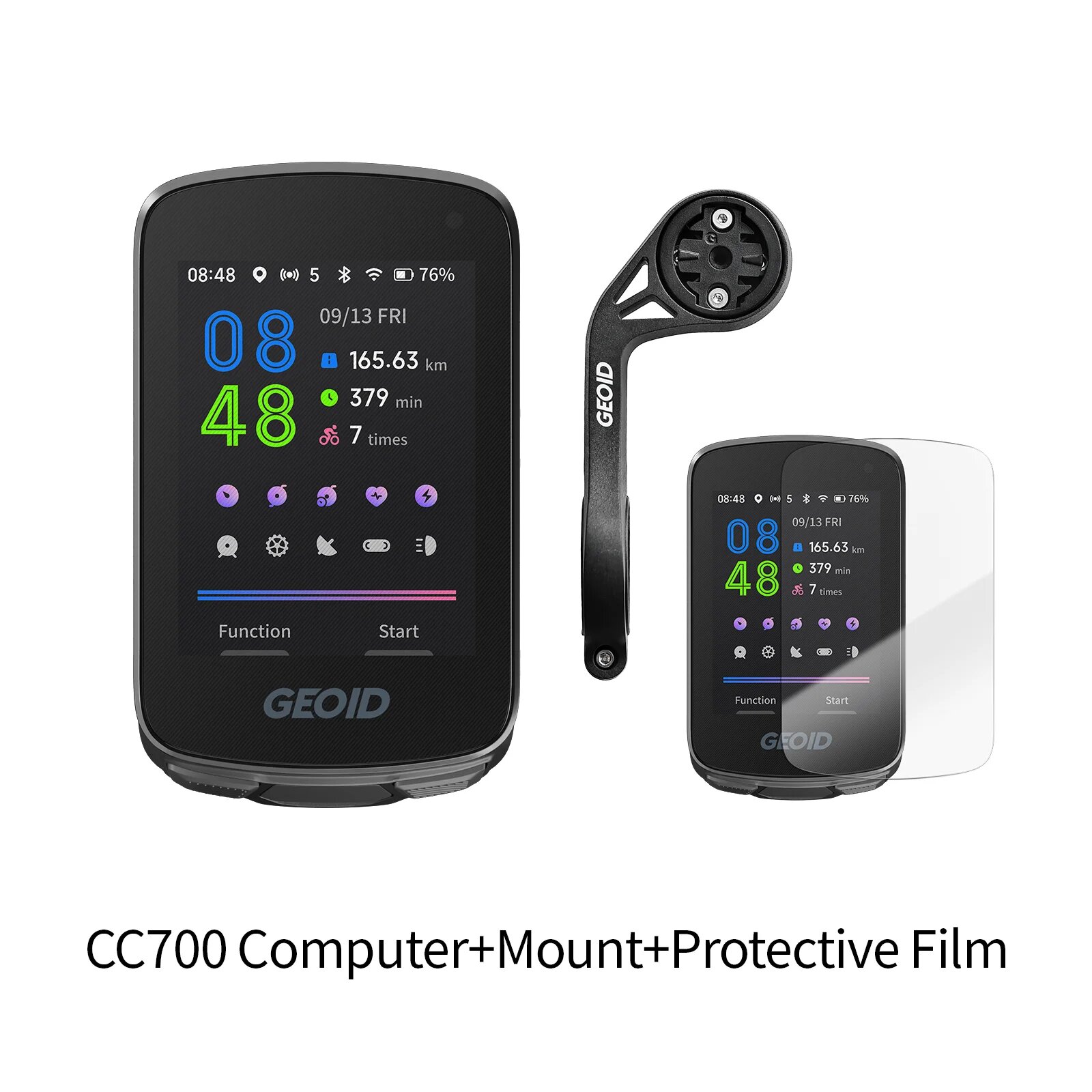 GEOID CC600/CC700 Велокомпьютер GPS 2.4" Цветной Экран CC700 with Mount