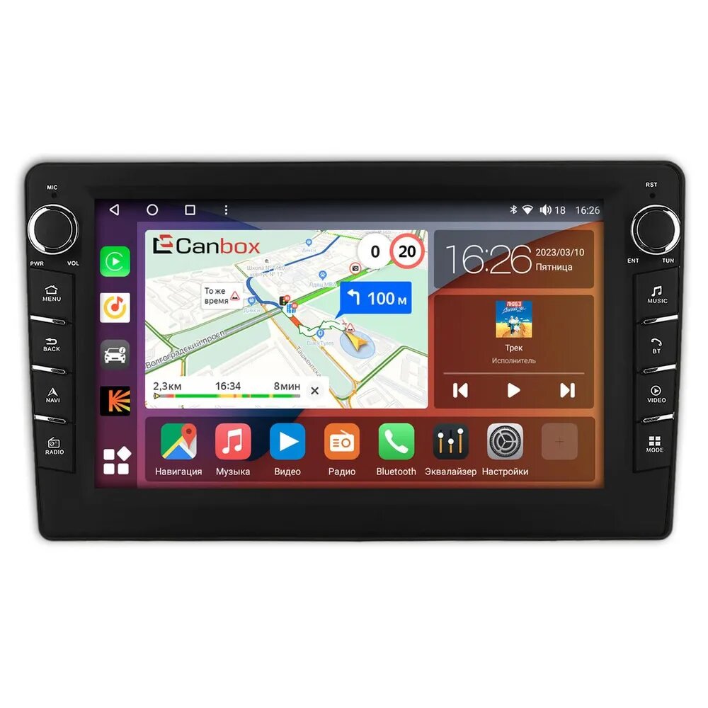 Штатная магнитола Toyota Allion 2 2007-2016 (100*200mm, матовая) Canbox H-Line 7836-10-0491 на Android 10 (4G SIM 4/32 DSP QLed) С крутилками