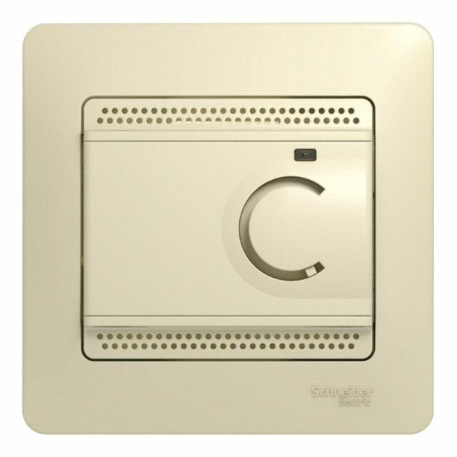 Термостат Systeme Electric Glossa, бежевый, для теплого пола
