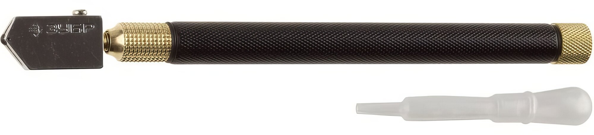 Масляный роликовый стеклорез ЗУБР 10 000 м металлическая рукоятка 33684