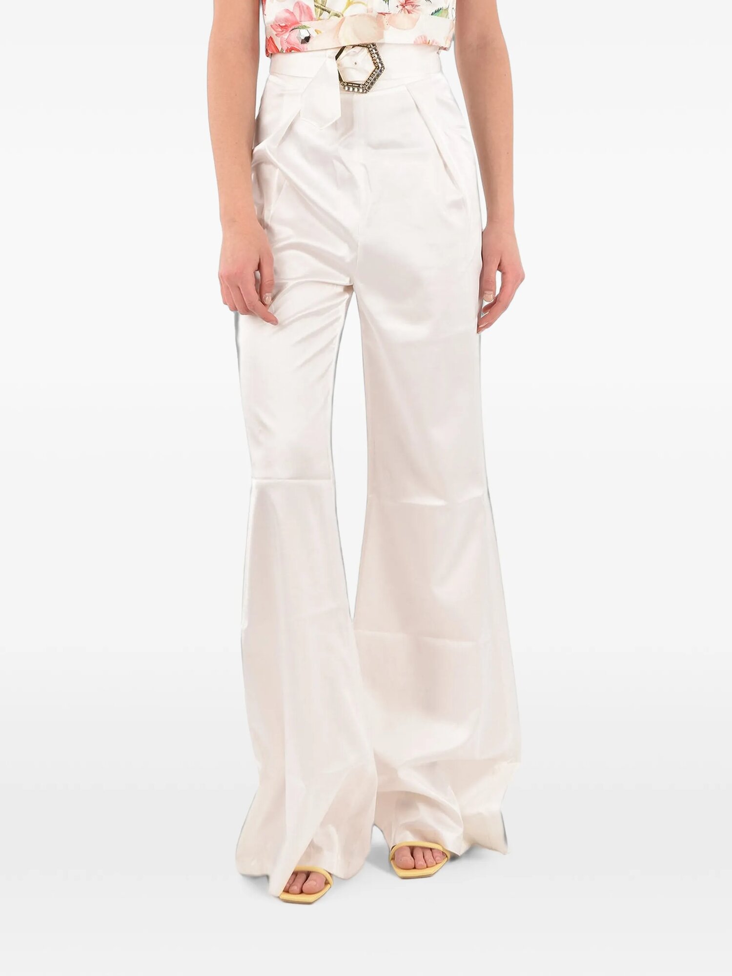 Брюки Buckle-fastening palazzo pants