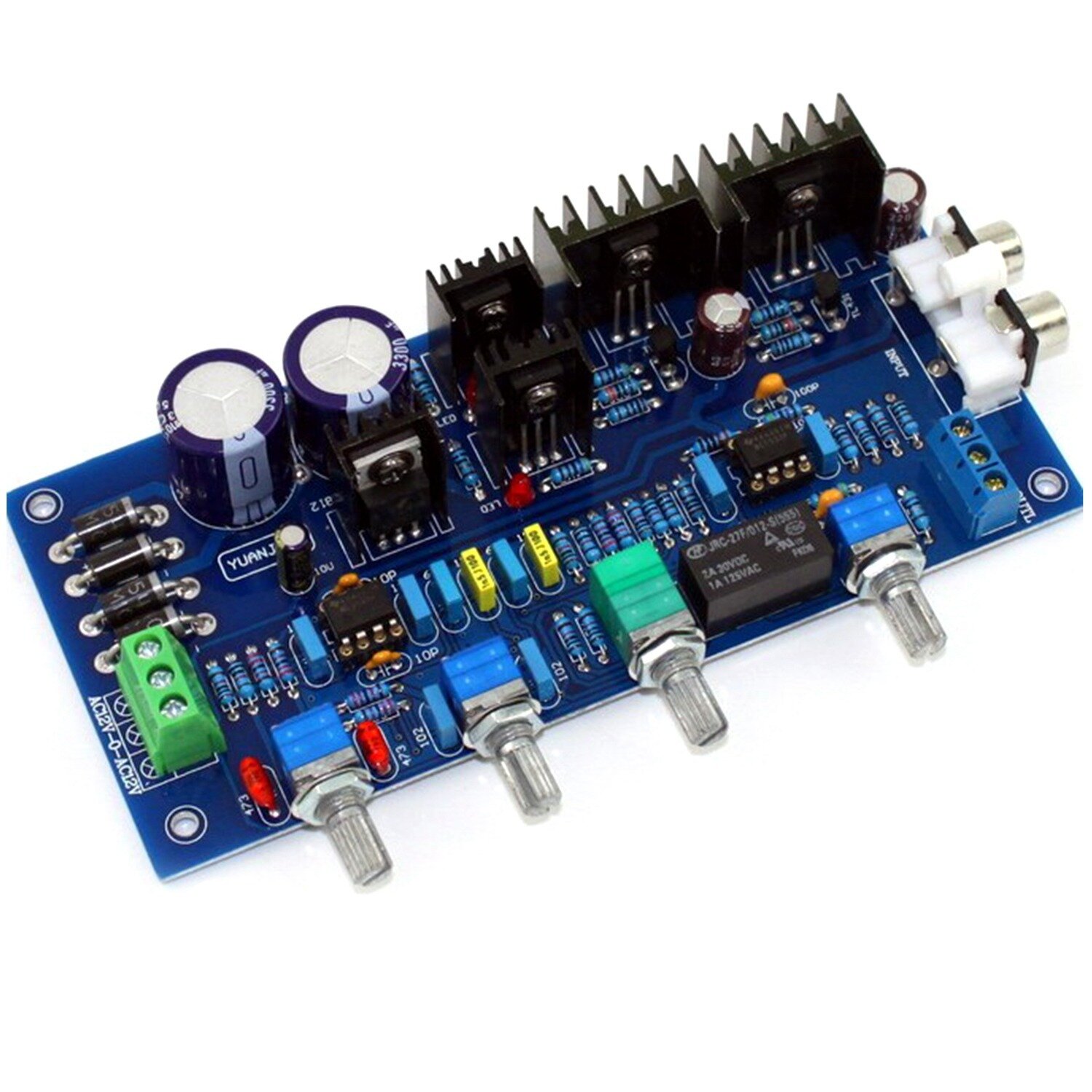 Предусилитель Tone Board, 2.0 Preamp Stereo HIFI NE5532 Tone Board Preamplifier, Amplifier Preamplificador плата темброблок стерео