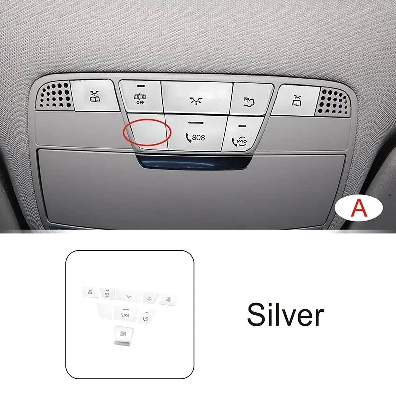 Кнопки управления освещением салона (потолочные) для Mercedes-Benz C, E, S, GLC-Класса W205, model A