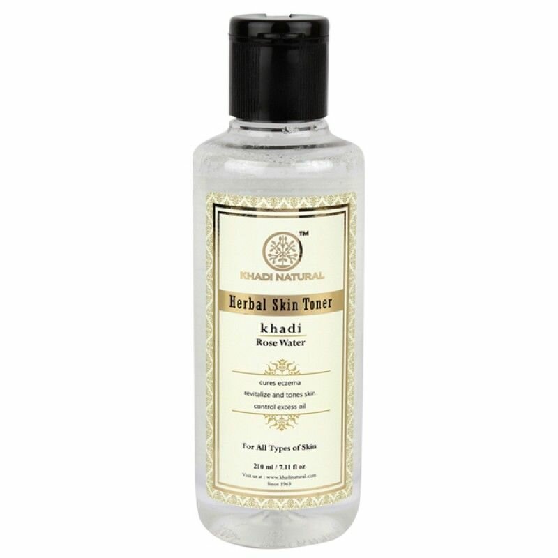 Розовая вода (гидролат розы) Кхади (Rose Water Khadi), 210 мл