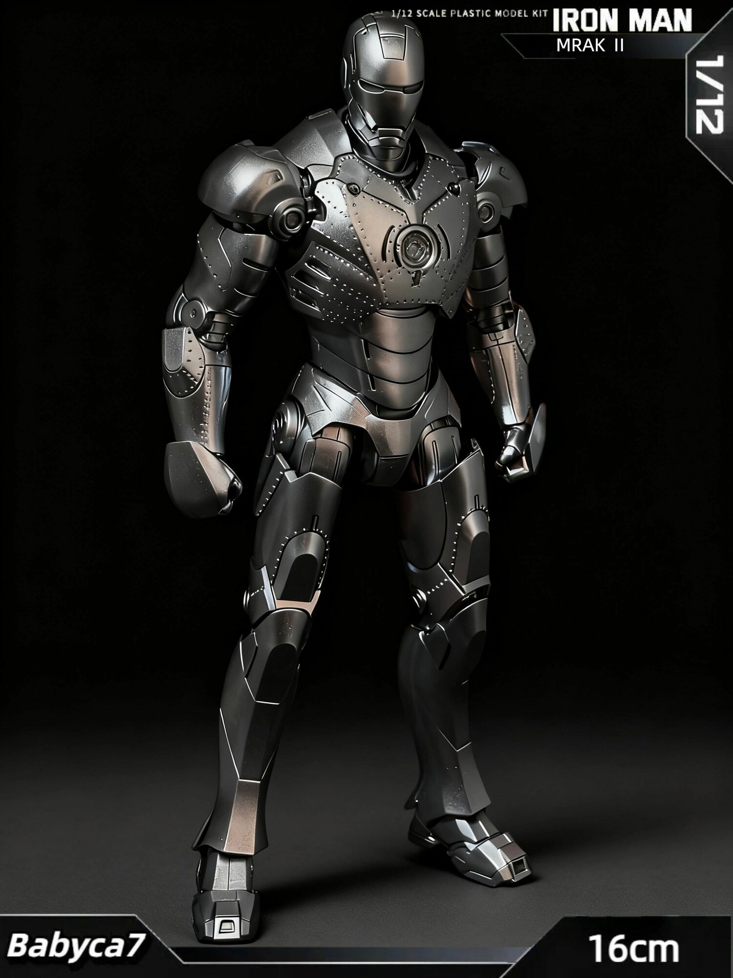 Железный человек Iron Man : СборкаМодель второго костюма Тони Старка Mark 2, 16 см