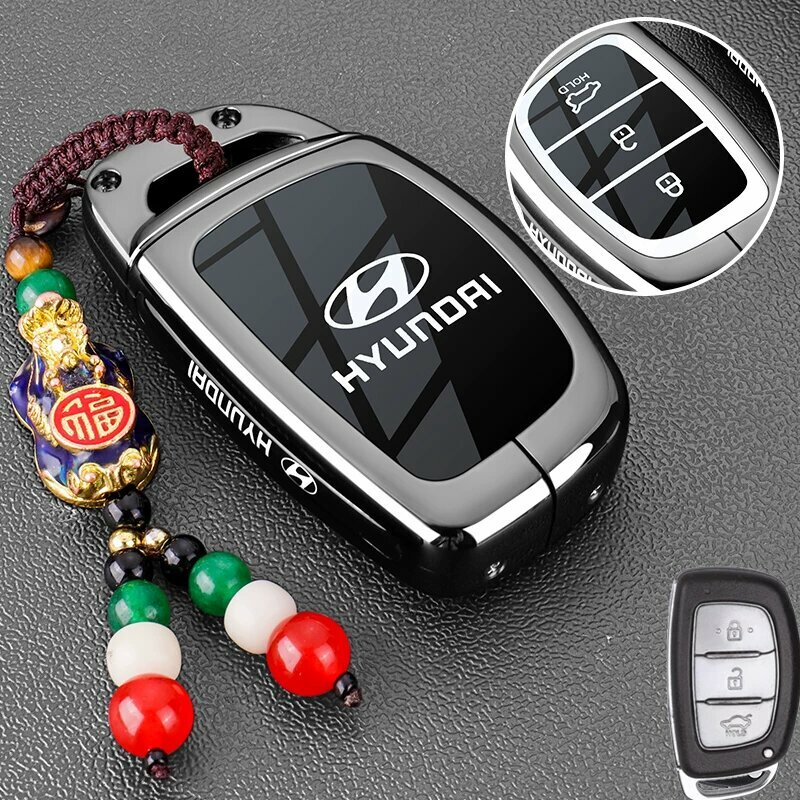 Ключница с логотипом Hyundai и термохромным узором Phantom Gun, аксессуар для автомобильных ключей - стиль B