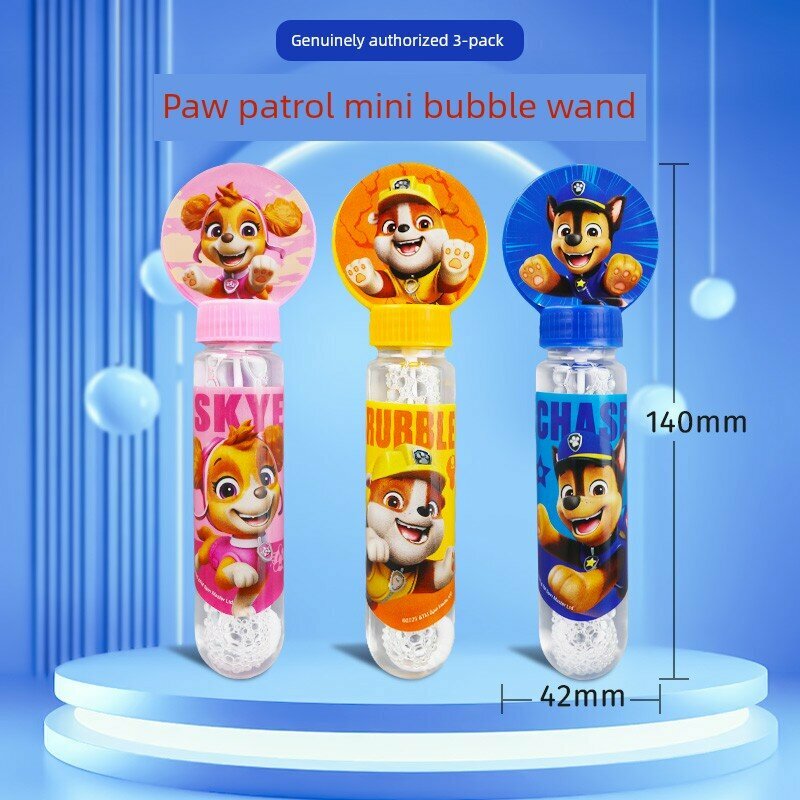 Paw Patrol Мини-Пузырьковый Веер Набор из 3 шт для Детей, Наружная Игрушка для Игр, Подарок