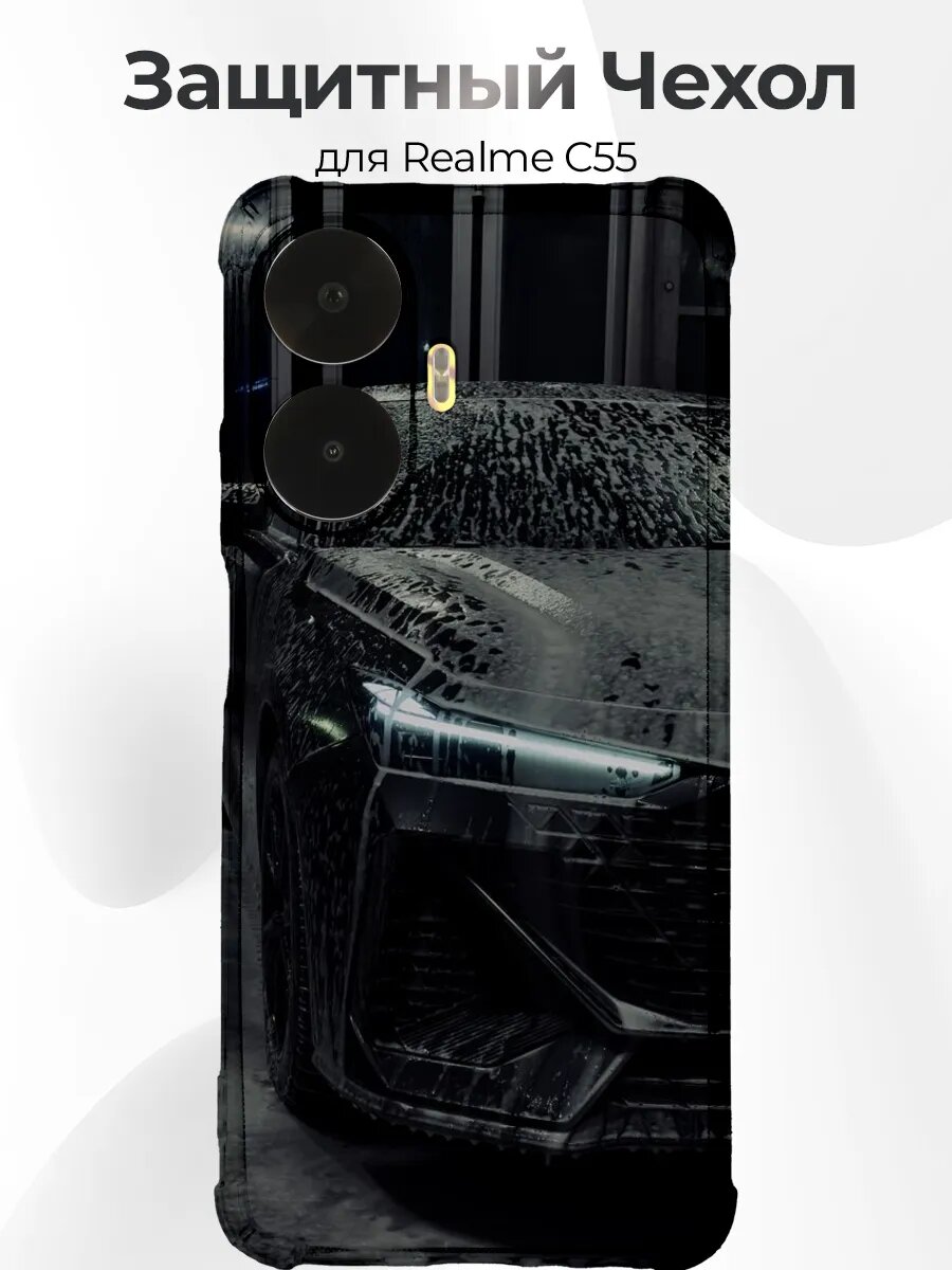 Чехол на Realme C55 Changan UNI-V чёрный Wash