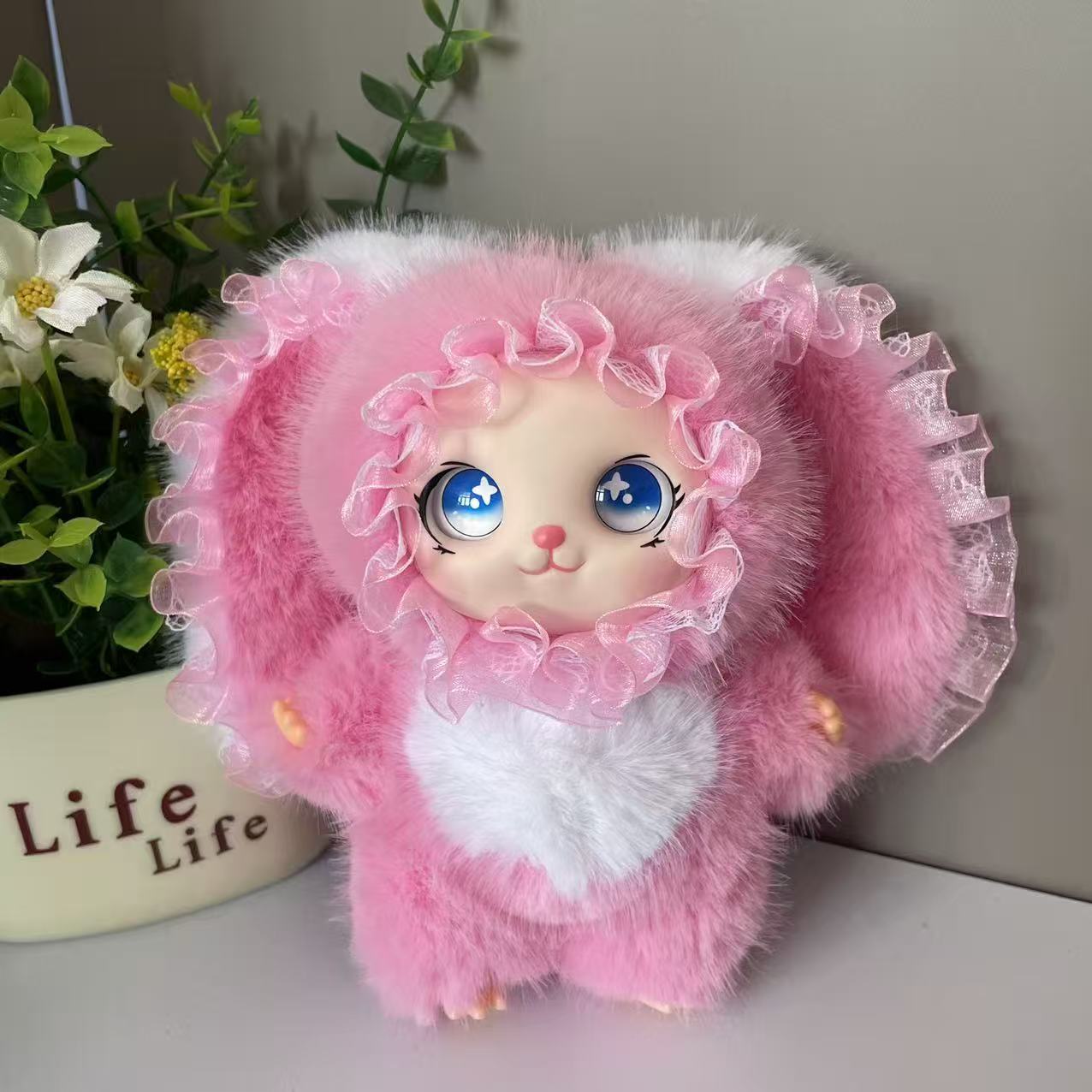 Милая плюшевая кукла кролик лолита виниловая игрушка подвеска для игрового автомата разноцветный плюшевый кролик