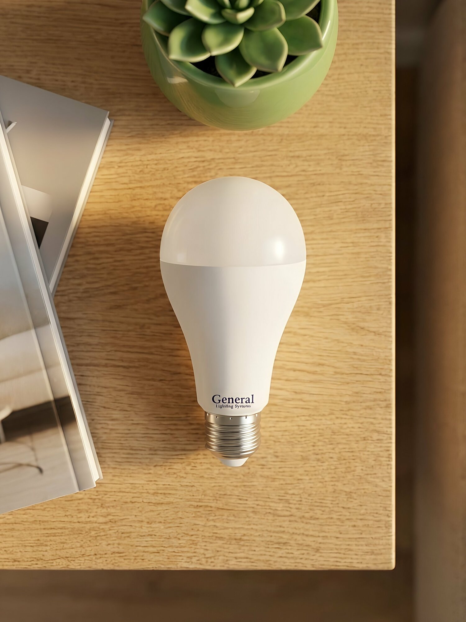 Лампа светодиодная E27 25 Вт 4500К нейтральный свет General Lighting Systems GLDEN-WA67 груша A67 1900 лм 230 В