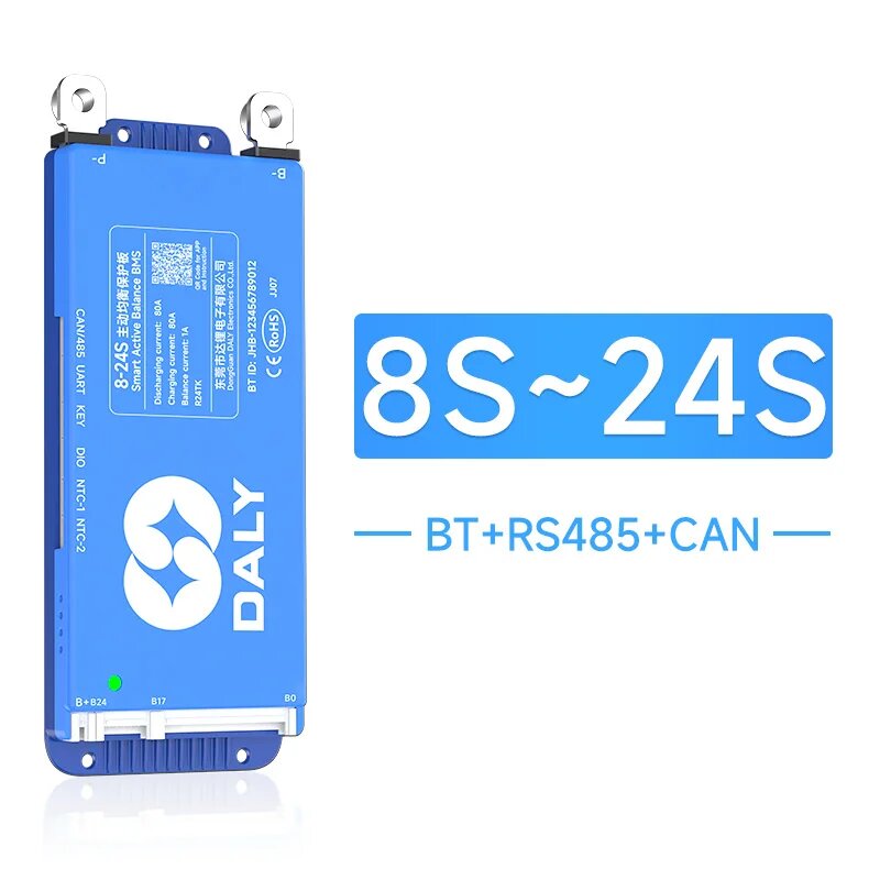 Daly BMS 8-24S 100A Синий, RS485+CAN