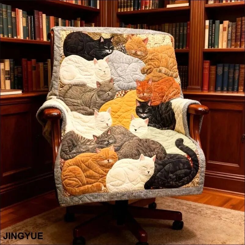 Плед 150x200 см пух плюшевый кот, котёнок разноцветный