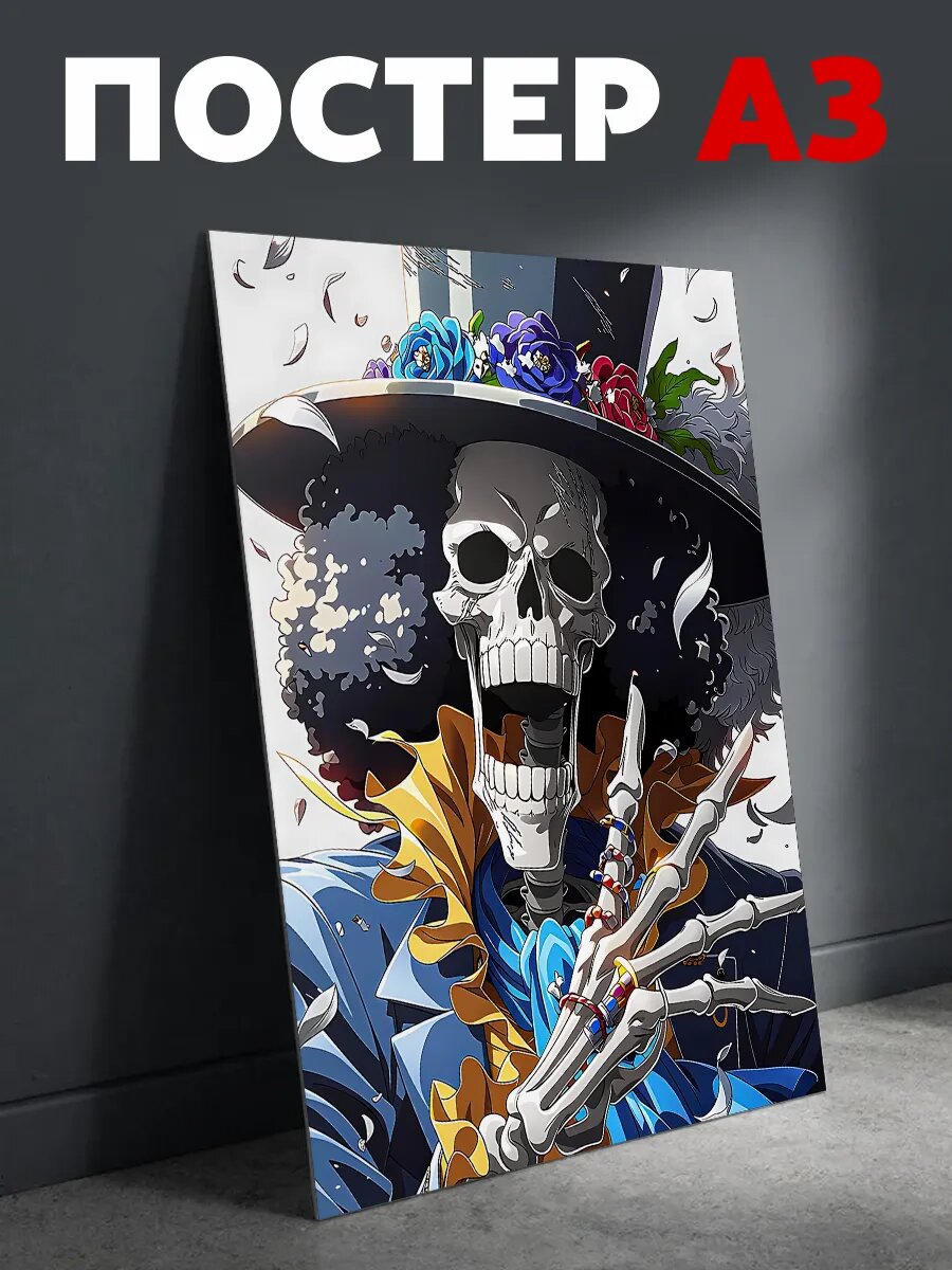 Постер на стену One Piece аниме плакат А3