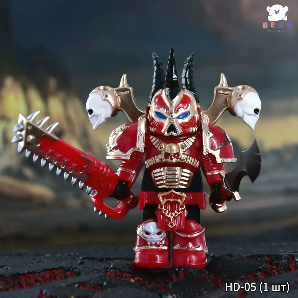 Конструктор Warhammer 40000 сборная фигурка Космодесантник Хаоса, игровая миниатюра для коллекционирования и настольных сражений, совместимы с легo конструкторами