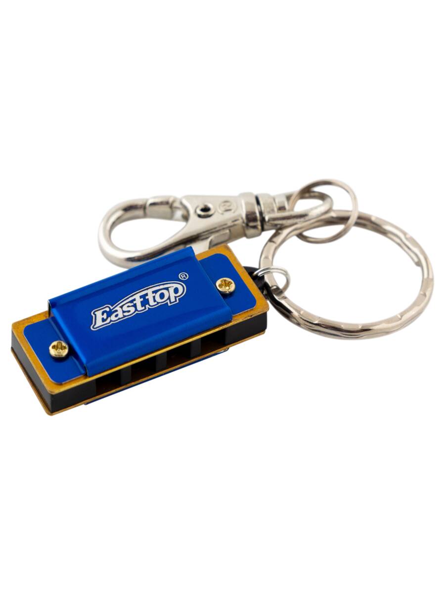 EASTTOP DF4S BLUE - уменьшенная губная гармоника-брелок, синяя