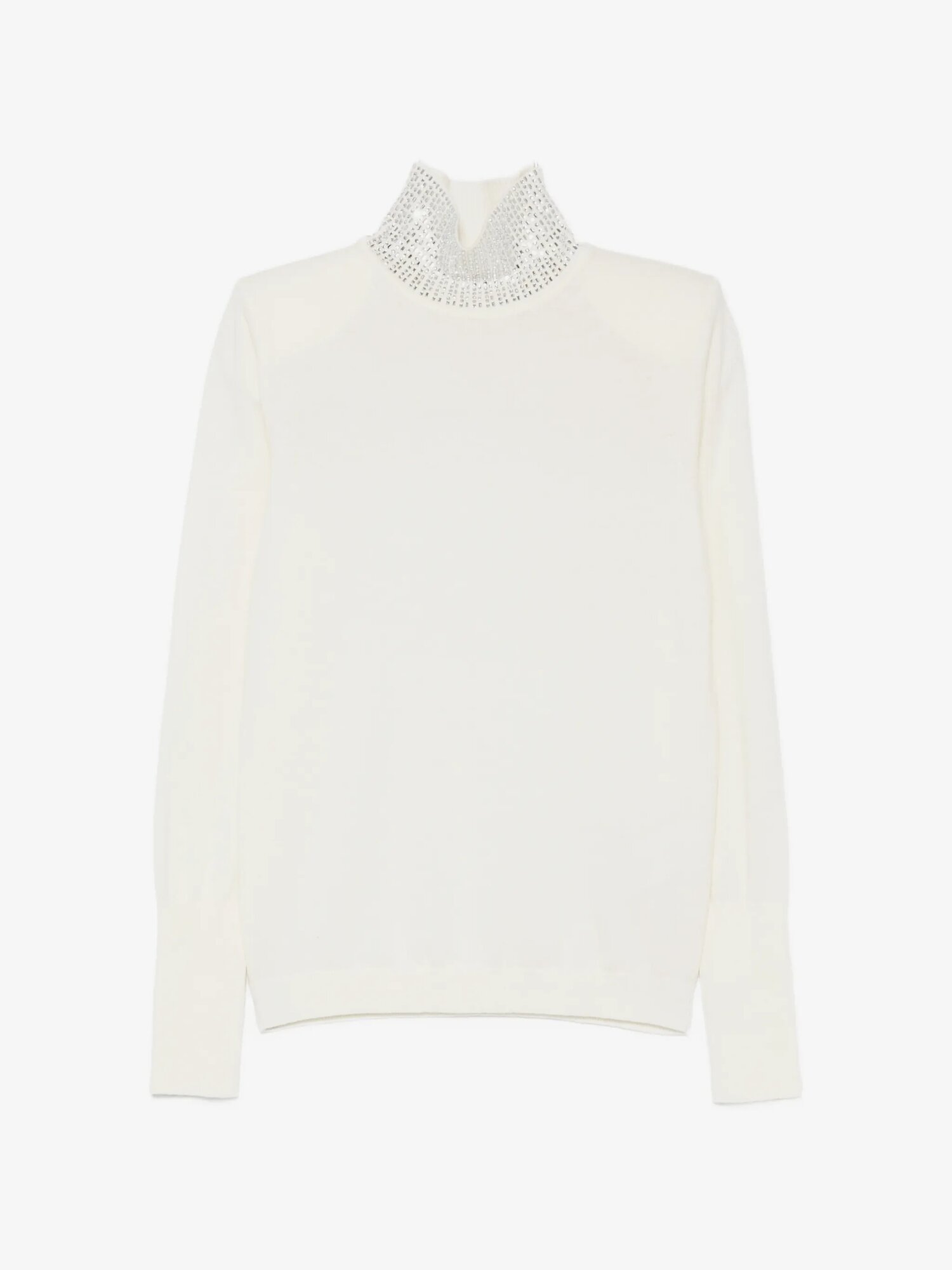 Свитер Crystal-embellished padded-shoulder sweater