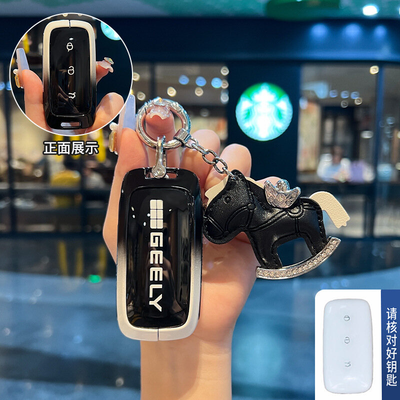 Совместимый с Galaxy L7EMI, L6, e8MAX, Honor 8, Starship 7EMI градиентно-черный одиночный ключевой чехол с конским
