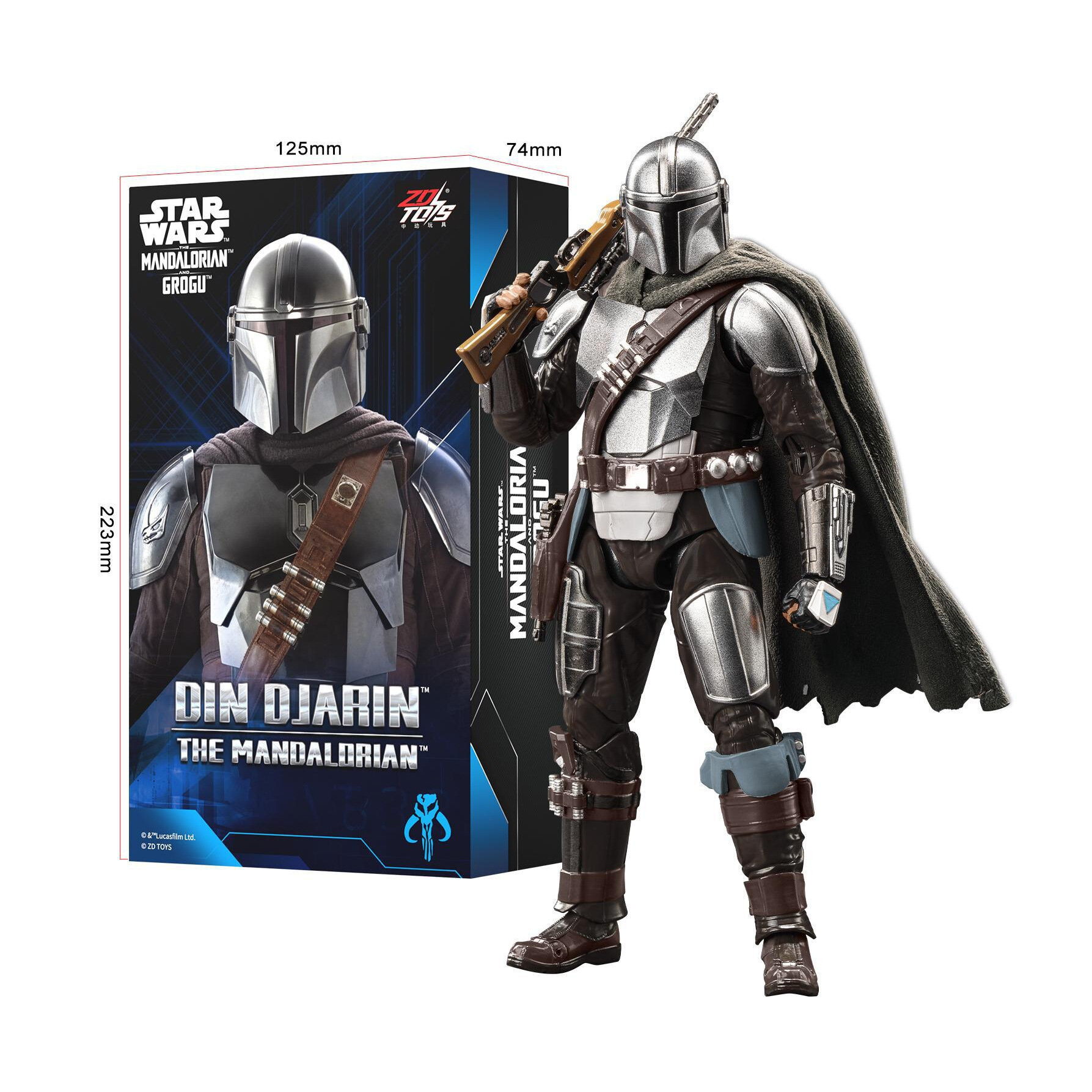 Чжундун Звездные войны Мандалорец Фигурка PVC Модель Игрушка Коллекционная Фигура День рождения Новый подарок