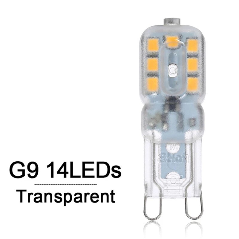 Светодиодная лампа G4 G9 THEBSE 3W 5W 7W 14LEDs G9 Clear, Cold White