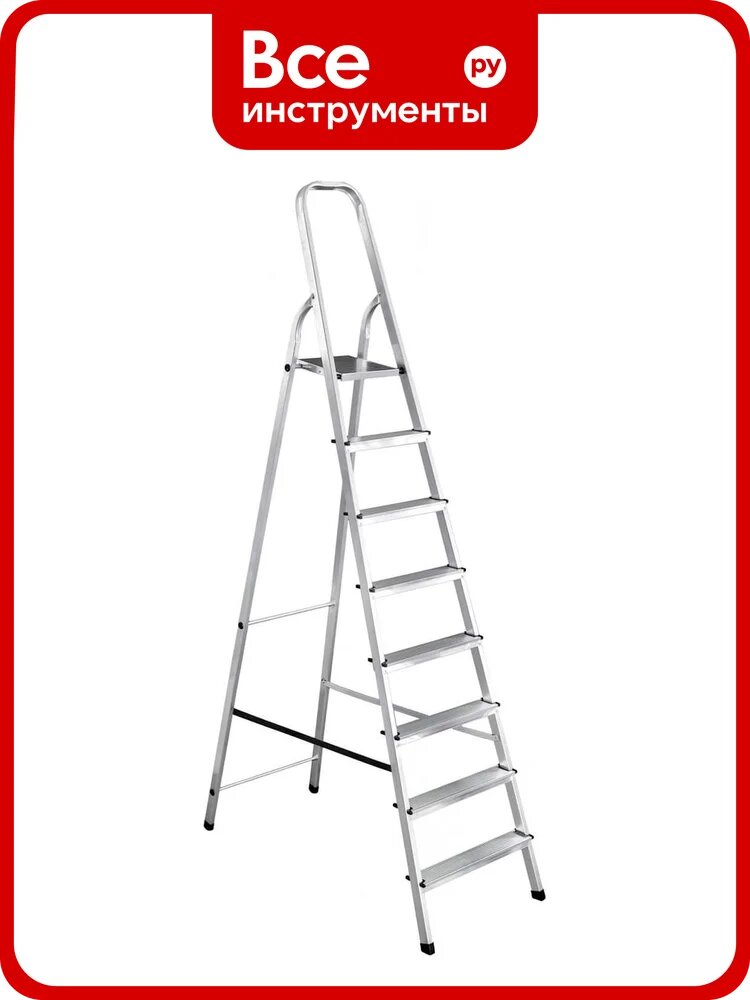 Алюминиевая 8-ступенчатая стремянка Biber 98008 тов-071392