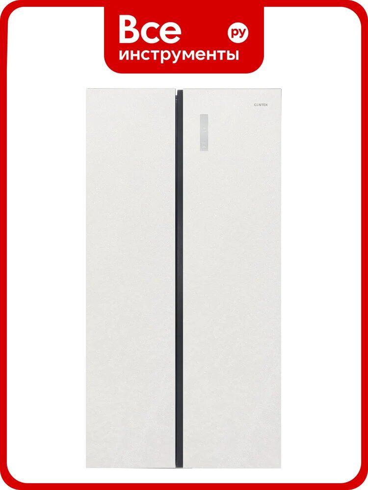 Холодильник Centek INVERTER No-Frost606л (241л/365л) 957х633х1910мм(ШхГхВ), А+ CT-4200 White Stone