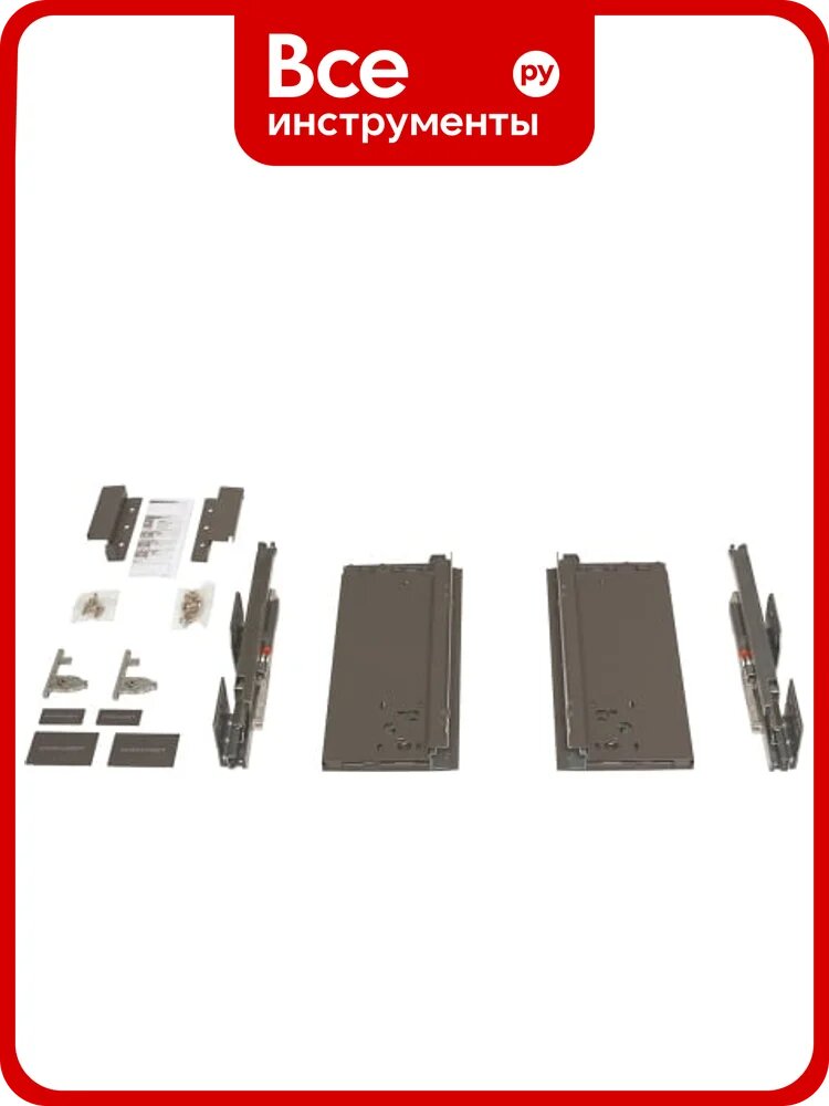 Комплект ящика MAKMART Некст/Next 3D_B Soft H=127, L=400, отделка орион серый M-NXT. KBD.400. OG