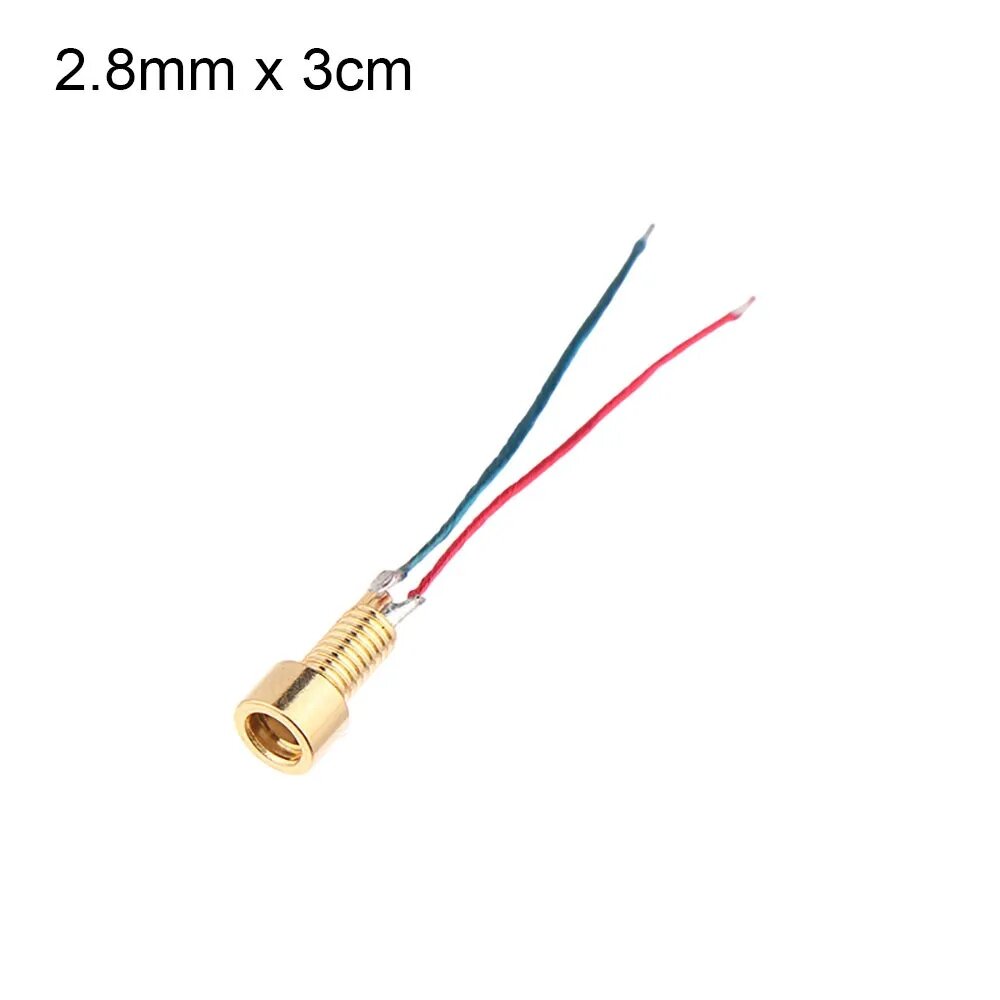 Аудиоразъем MMCX из меди с позолотой 1 шт. 1pcs 2.8mm x 3cm