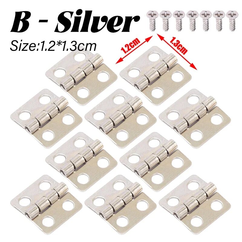 Металлические миниатюрные петли для рукоделия 10-100 шт 10Set, B - Silver