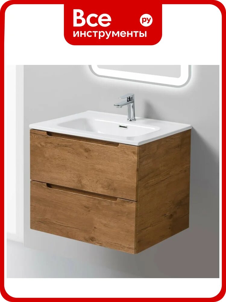 Подвесная база под раковину BelBagno ETNA-600-2C-SO-RN-P Rovere Nature