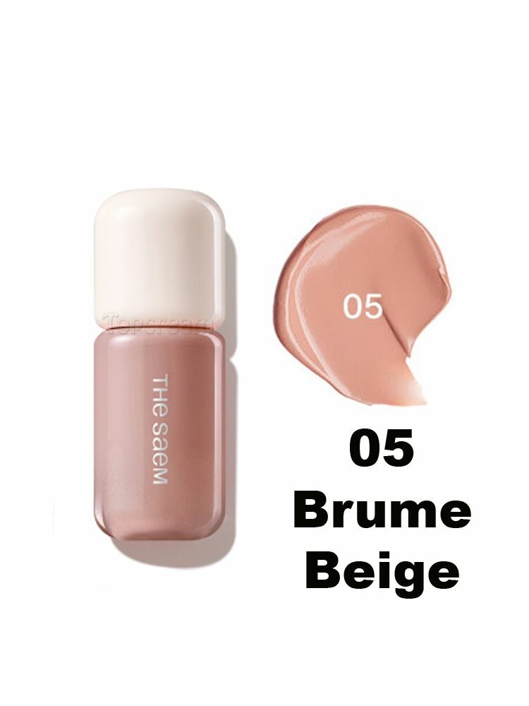The Saem Жидкие румяна с блюр-эффектом 5 мл Cover Perfection Blu-cealer SPF34 PA, оттенок 05 Brume Beige