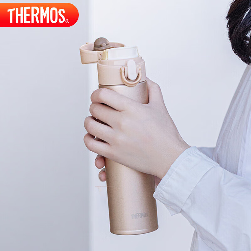 THERMOS чистотитановый термос-кубок 400 мл для активного отдыха Стиль：Шампань-золото