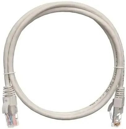Патч-корд NIKOMAX вилка RJ-45, вилка RJ-45, кат.5E, LSZH, 3м, серый