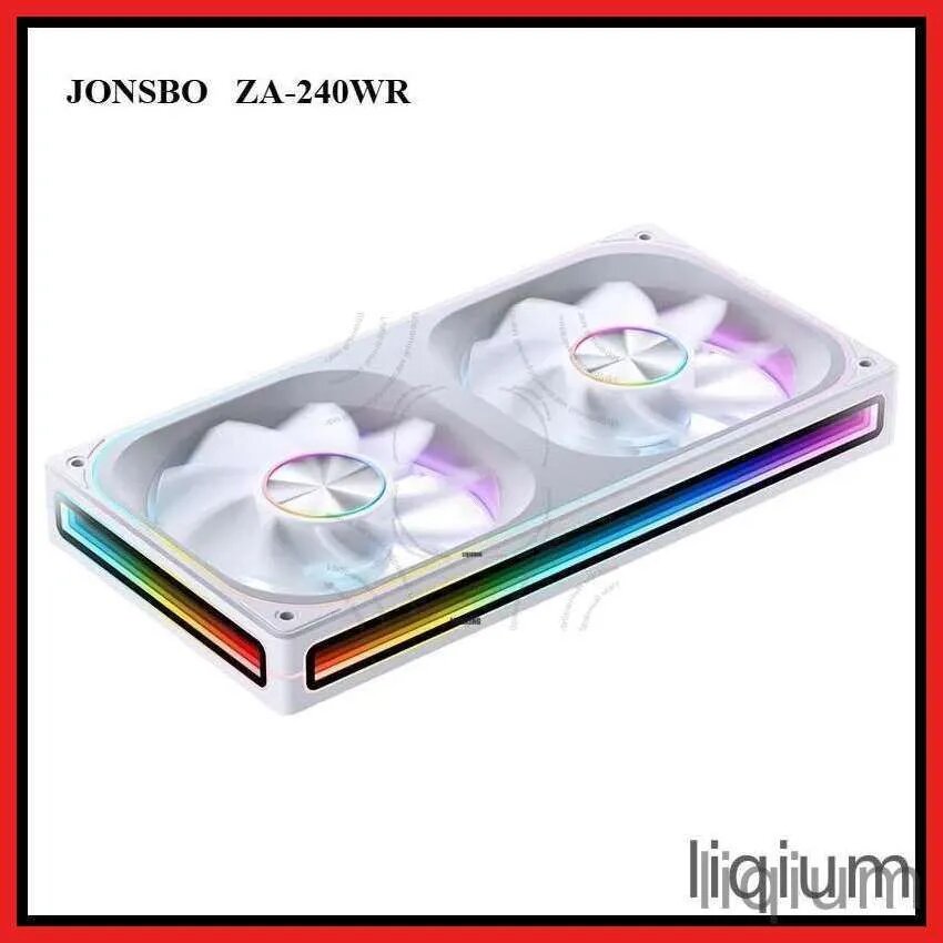 JONSBO ZA-120/240/360 Вентилятор шасси для охлаждения компьютера, объем стыка холодной вытяжки 12 см, деревянные передние и задние лопасти вентилятора