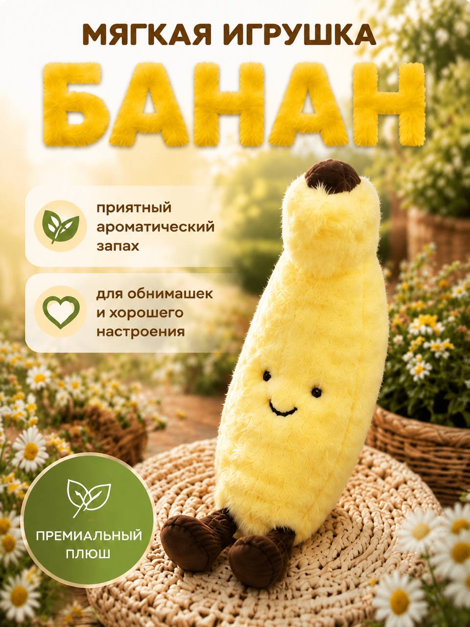 Плюшевая игрушка Банан