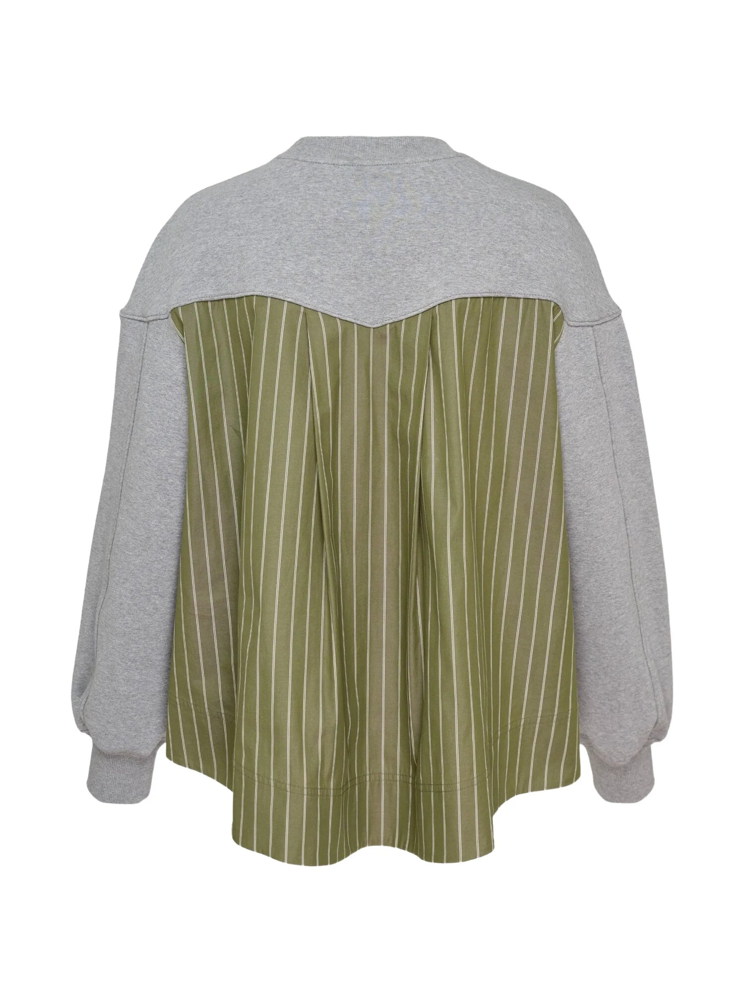 Толстовка 3.1 Phillip Lim Striped-panel sweatshirt, размер 6, , grey — фото 1