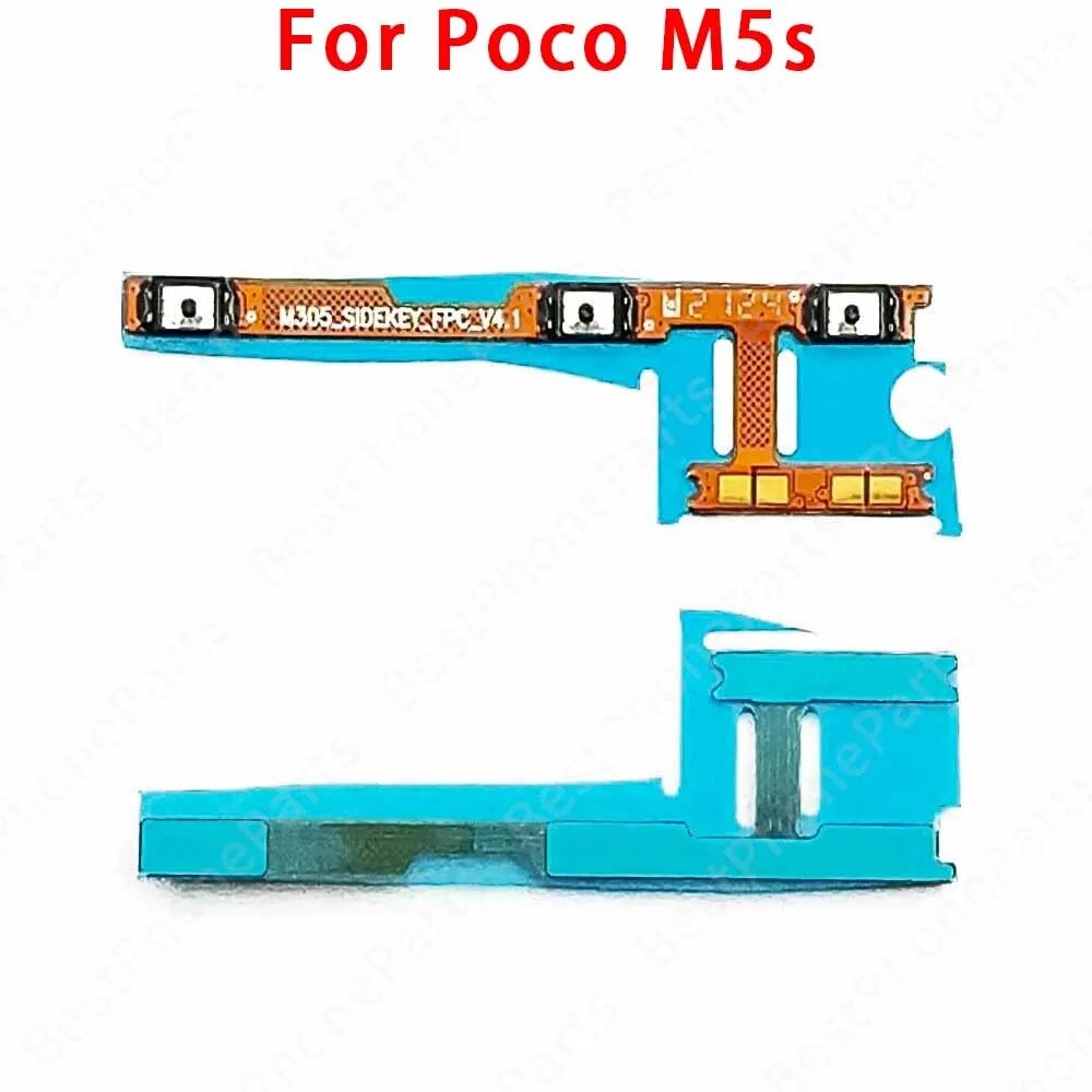 Для Xiaomi Poco M3 M4 Pro 4G 5G M5 M5S PocoM3 PocoM4 PocoM5 Боковая кнопка переключения Poco M5s